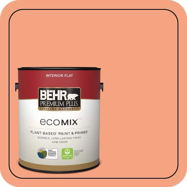 BEHR PREMIUM PLUS 1 gal. #P190-4 Siren Flat EcoMix Plant-Based Interior ...
