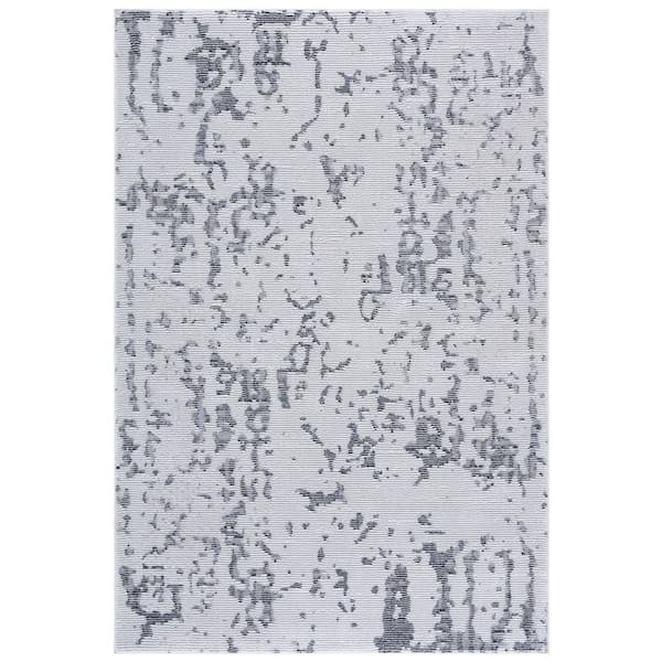 SAFAVIEH Slate 9 ft. x 12 ft. Gray/Dark Gray Abstract Area Rug SLA718F ...