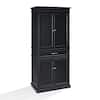 CROSLEY FURNITURE Parsons Black Storage Cabinet CF3100-BK - The Home Depot