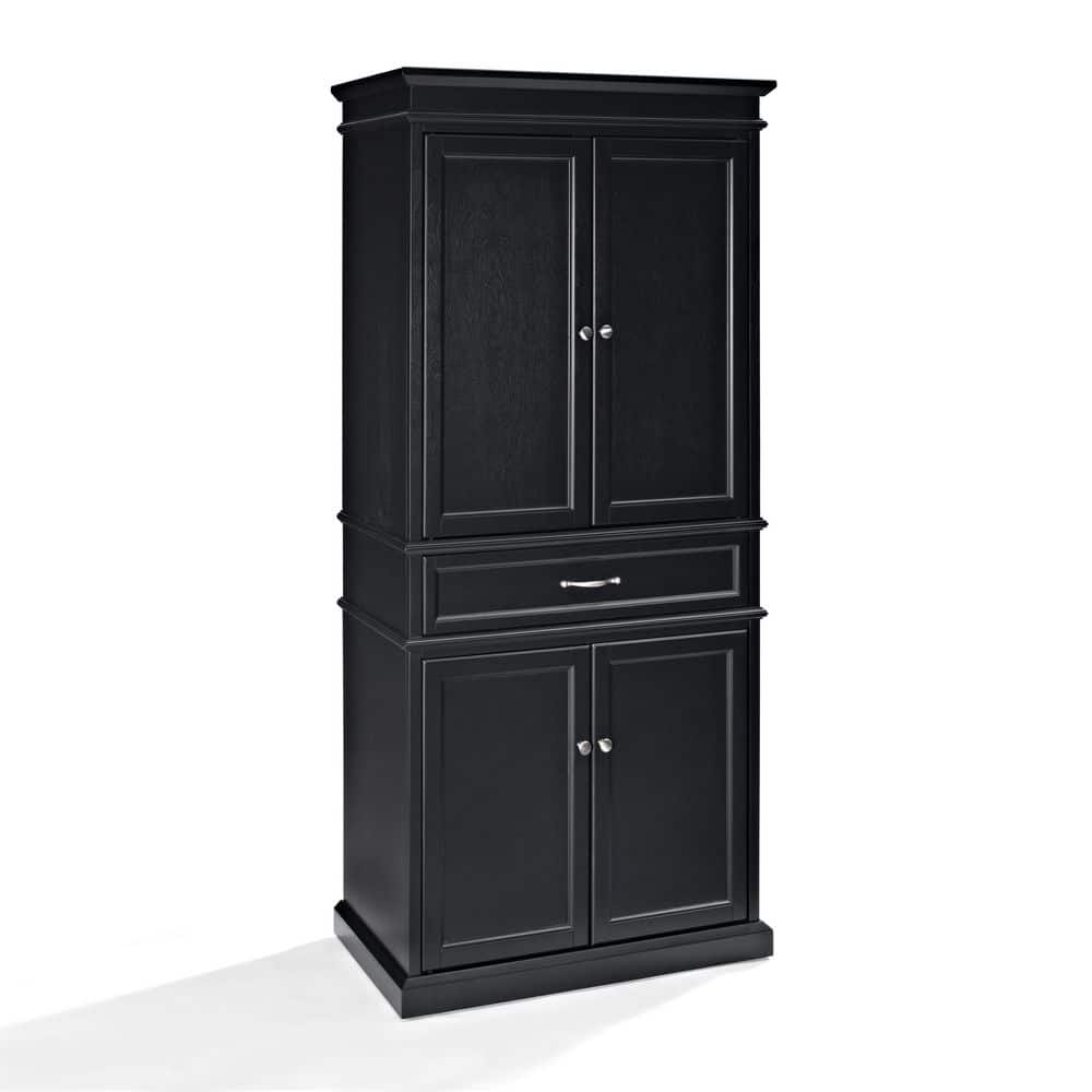 CROSLEY FURNITURE Parsons Black Storage Cabinet CF3100-BK - The Home Depot