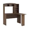 Ameriwood Home Gullberry 1-Piece Walnut Desk with Hutch HD44561 - The ...