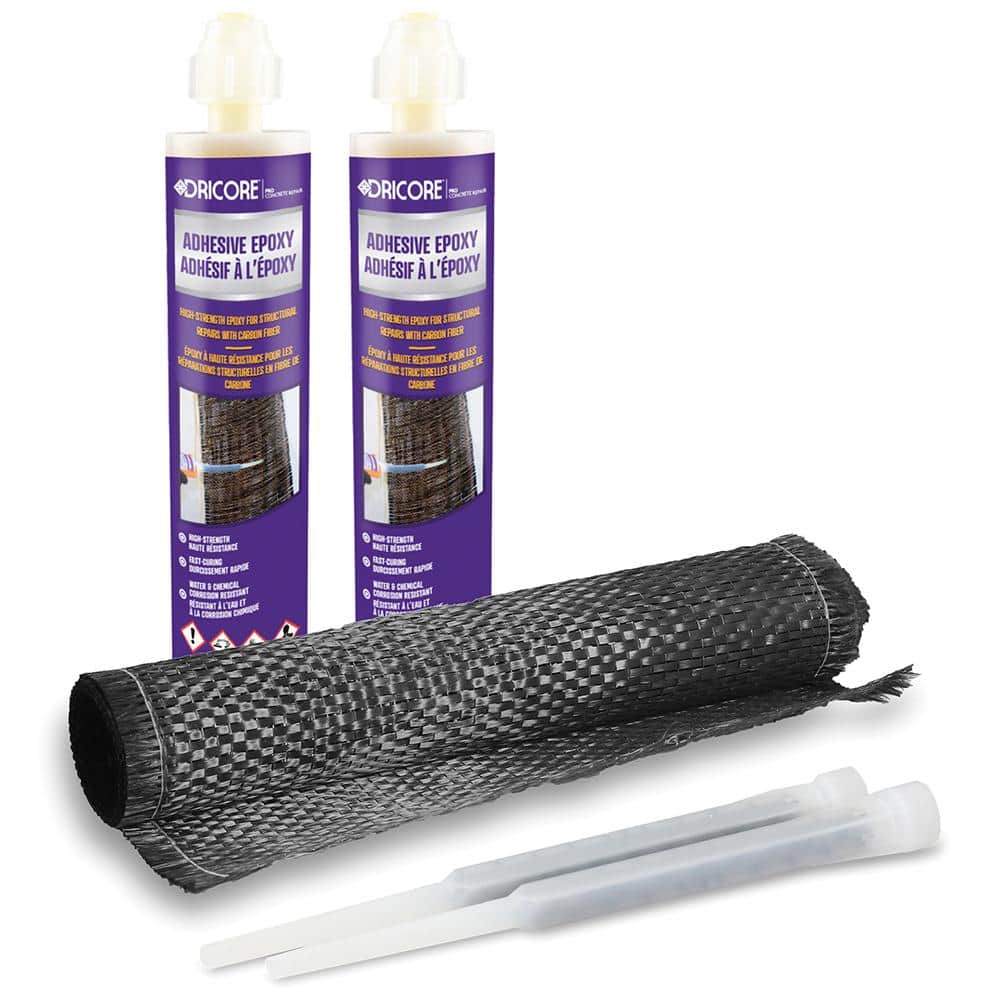 DRICORE Pro Concrete Repair Carbon Fiber Reinforcement Kit FG20121 ...