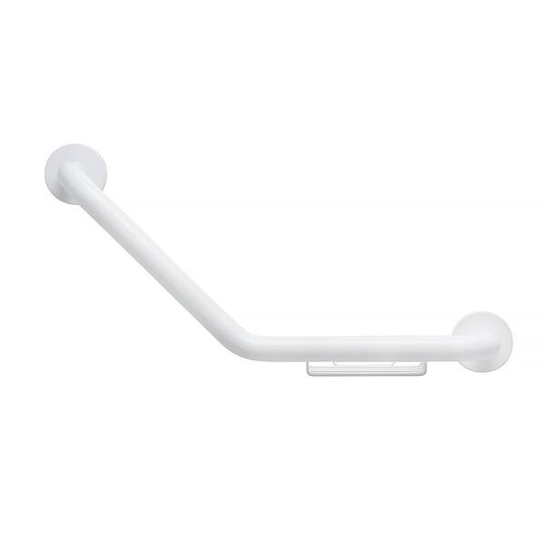 CSI Bathware 12 in. x 12 in. Boomerang Shaped Grab Bar with Wire Soap ...