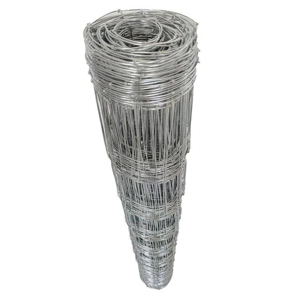 PDTEND 3 ft. x 164 ft. Outdoor 6 in. 13 Gauge Metal Silver Galvanized ...