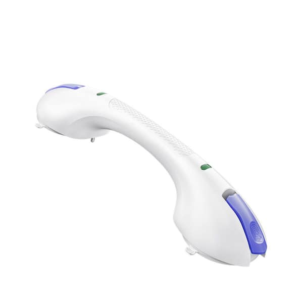 Wudkey 17.5 in. No Drilling Suction Removable Grab Bar in Purple for ...