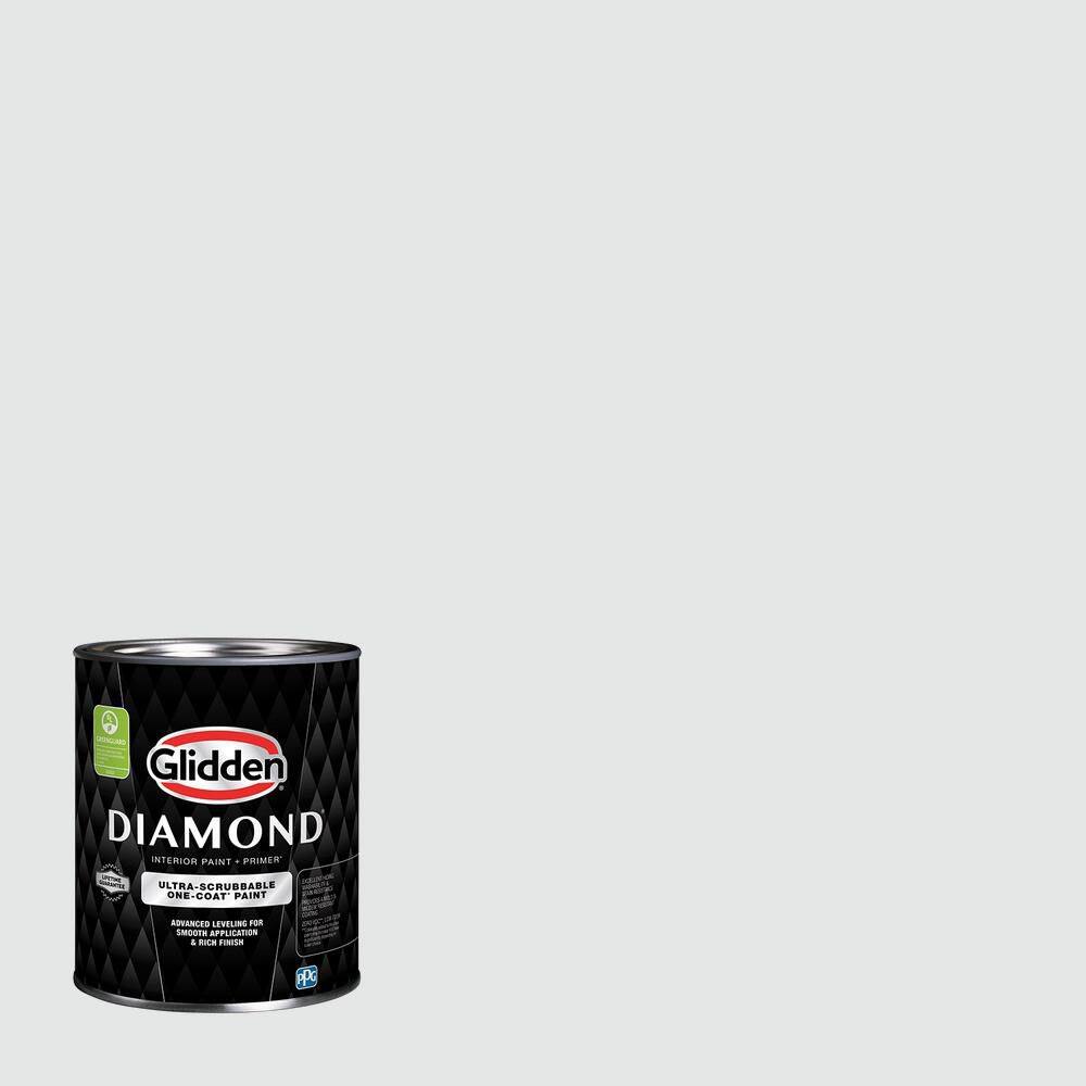 Glidden Diamond 1 qt. PPG1013-1 Radisson Flat/Matte Interior Paint with ...
