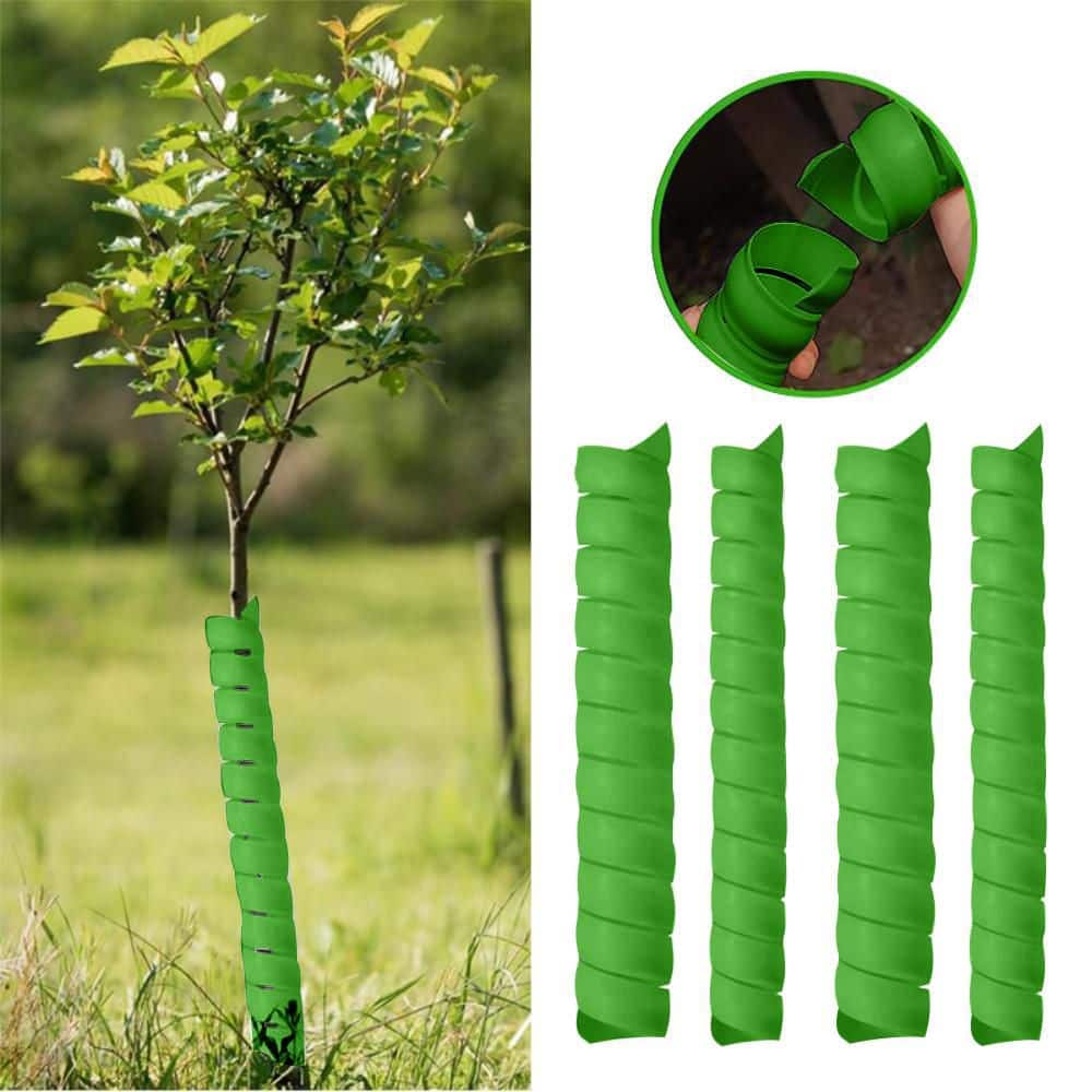 Wellco 15.7 in. x 1.6 in. Tree Protector Wraps Green Weed Barrier for ...