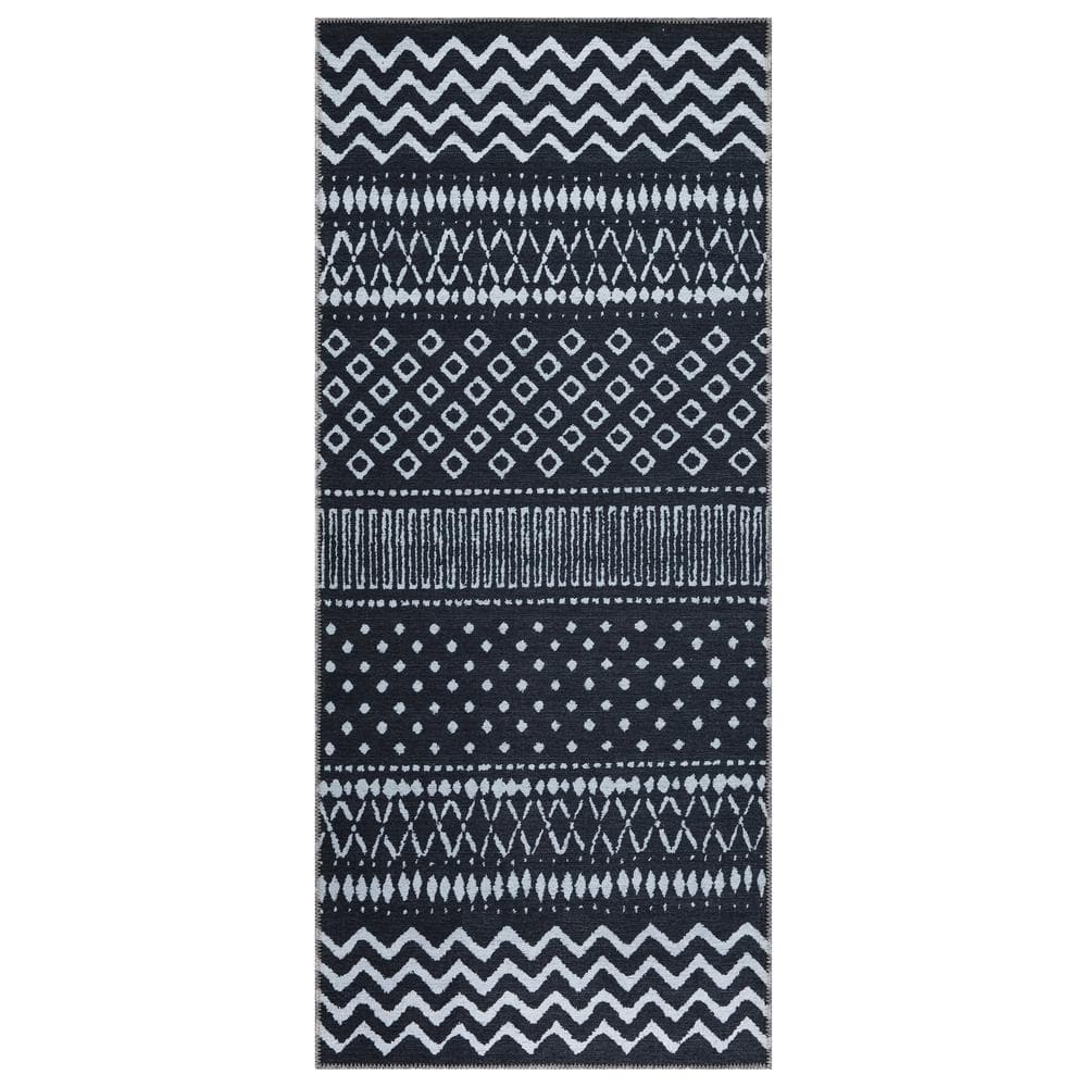 Ottomanson Non Shedding Washable Wrinkle-free Flatweave Moroccan 3x6 ...