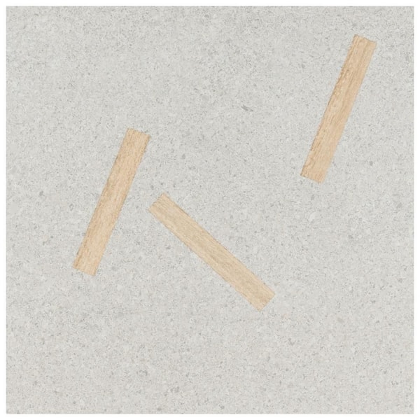 Merola Tile Komi Maolan Beige 7-7/8 in. x 7-7/8 in. Porcelain Floor and ...