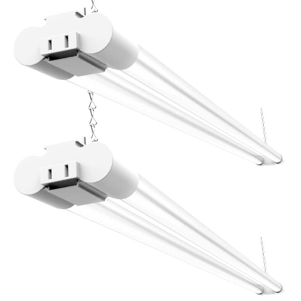 BeamBox 4 ft. 40-Watt White LED Linkable Shop Light, 5000K Daylight ...