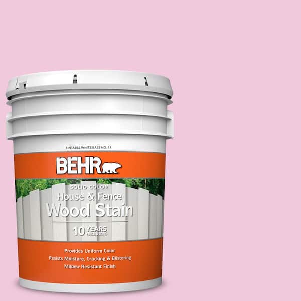BEHR 5 gal. #P130-1 Piggy Bank Solid Color House and Fence Exterior ...