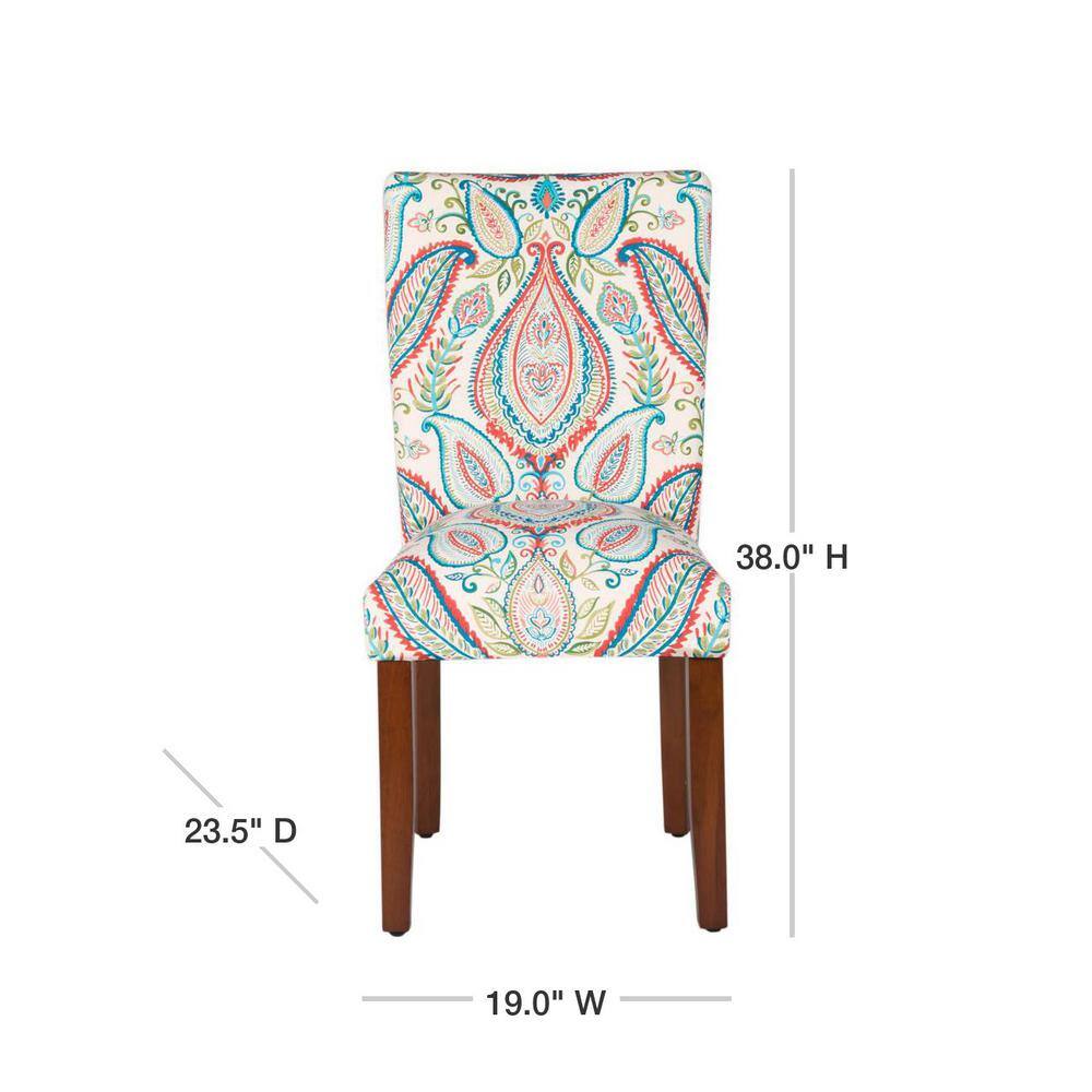 Parsons Classic Multi-Color Paisley Dining Chairs (Set of 2) Best Deals ...