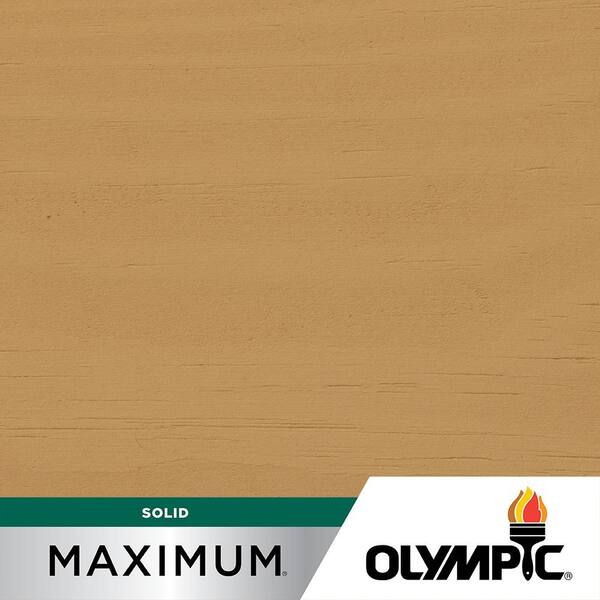 Olympic Maximum 1 gal. SC-1067 Rawhide Solid Color Exterior Stain and ...