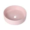 WarmieHomy Ceramic Circular Round Vessel Bathroom Sink Art Bowl Shaped ...
