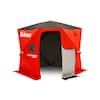 Eskimo QuickFish 3HD, Pop-Up Portable Ice Shelter, No-Trip Door, Fully Insulated, Red/Black, 3 ...