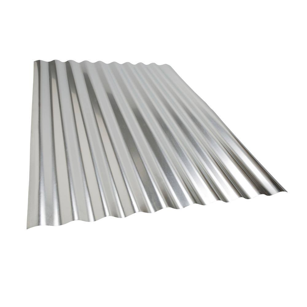 Amerimax Home Products 3 Ft Galvanized Steel Corrugated Project Panel