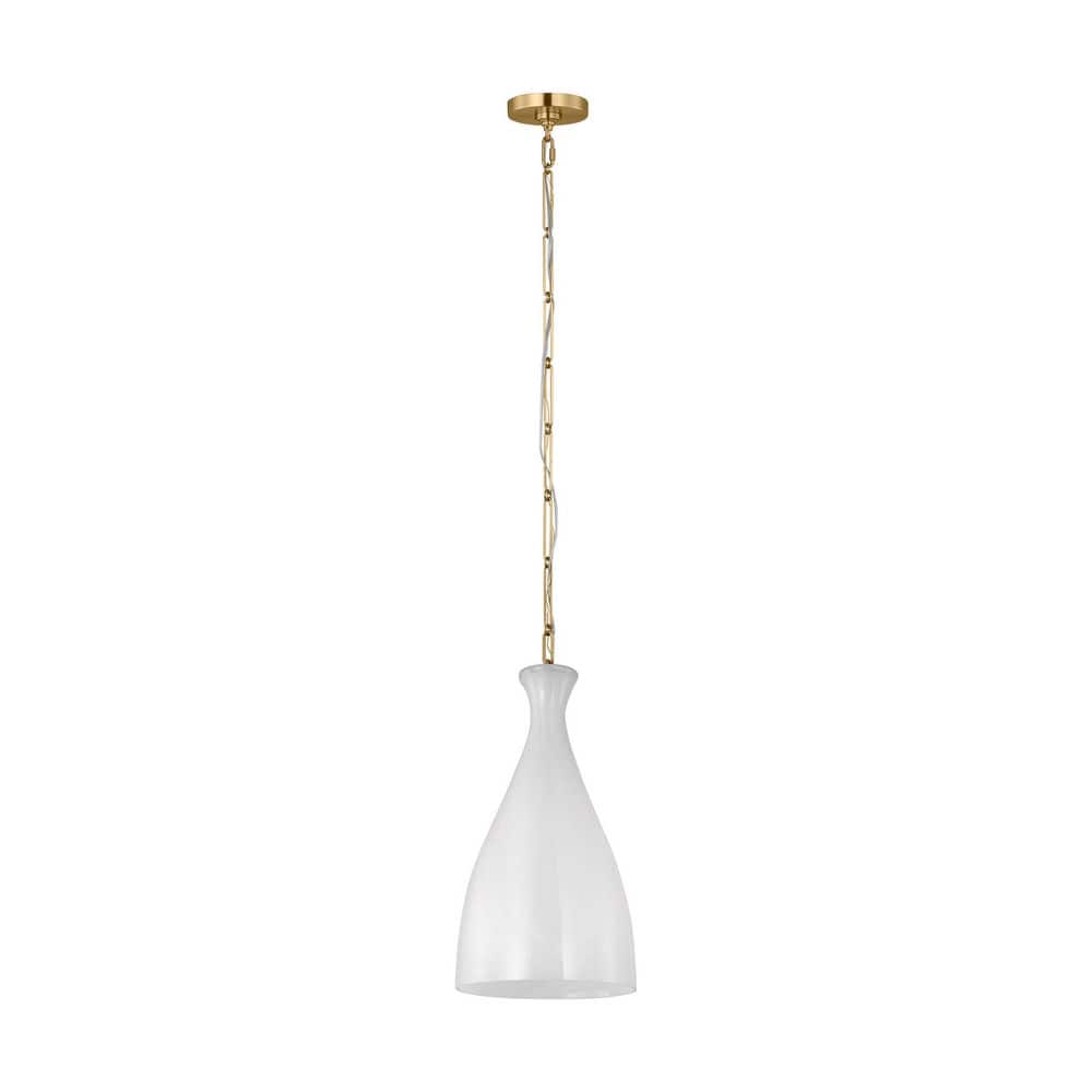 Generation Lighting Athena Small 1-Light Burnished Brass Dimmable ...
