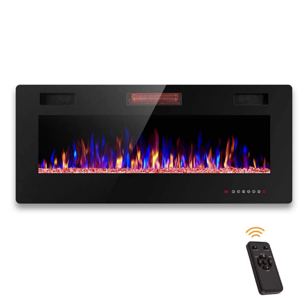 R.W.FLAME 42 in. Wall Mount Low Noise Electric Fireplace with Remote ...
