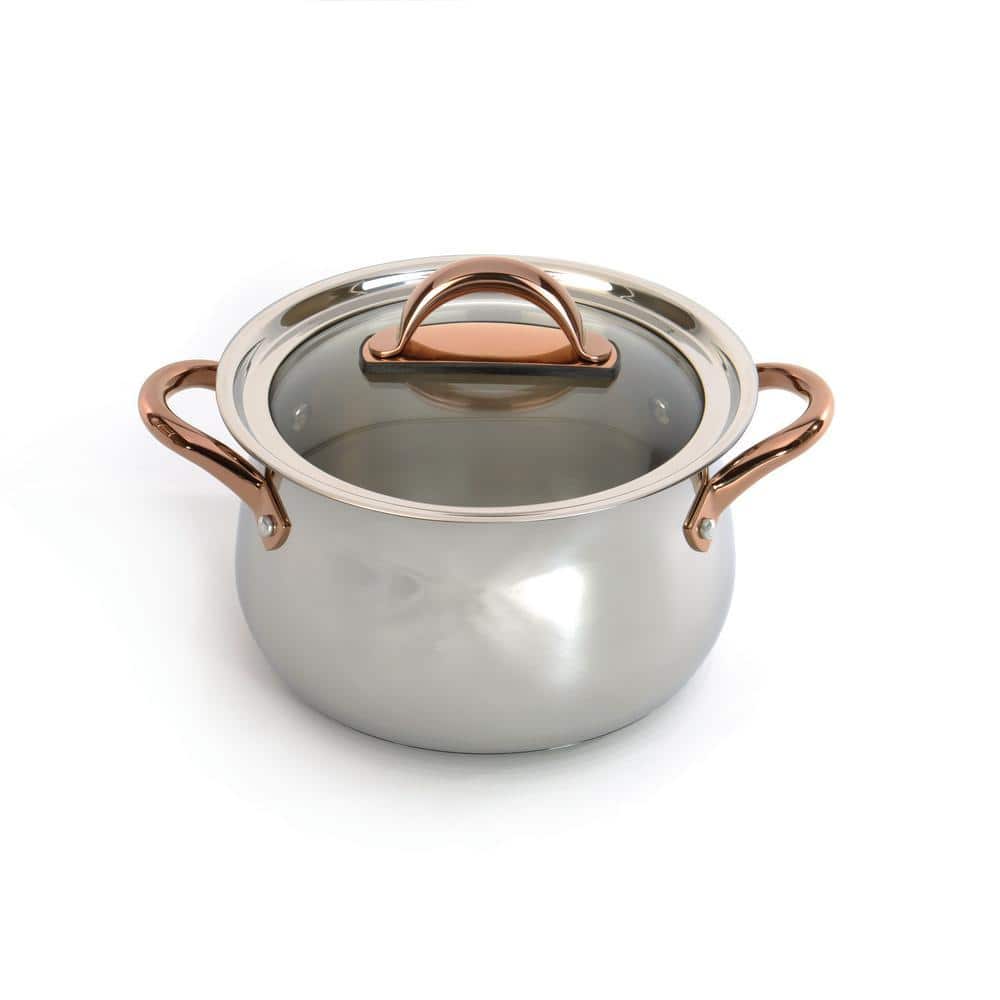 Reviews for BergHOFF Ouro 8 in., 4.8 qt. 18/10 Stainless Steel Stockpot ...