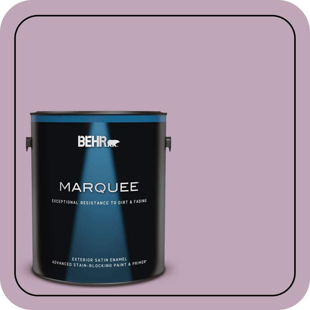BEHR MARQUEE 1 gal. #680F-4 Soft Heather Satin Enamel Exterior Paint ...