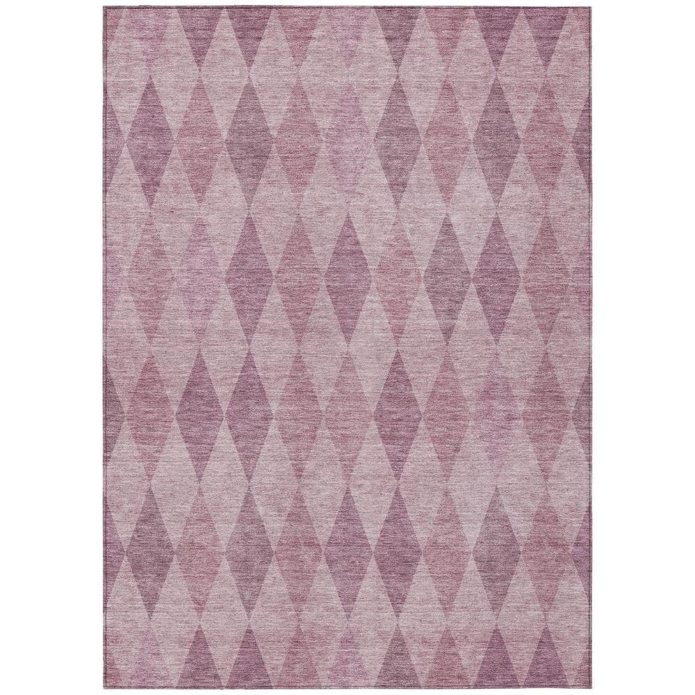 HomeRoots Blush 10 ft. x 14 ft. Woven Geometric Rectangle Indoor ...