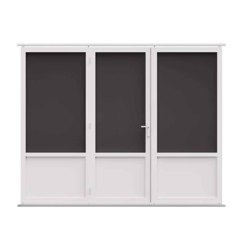Screen Tight 9 ft. x 7 ft. Folding Garage Door Screen System GARSCRN9 ...