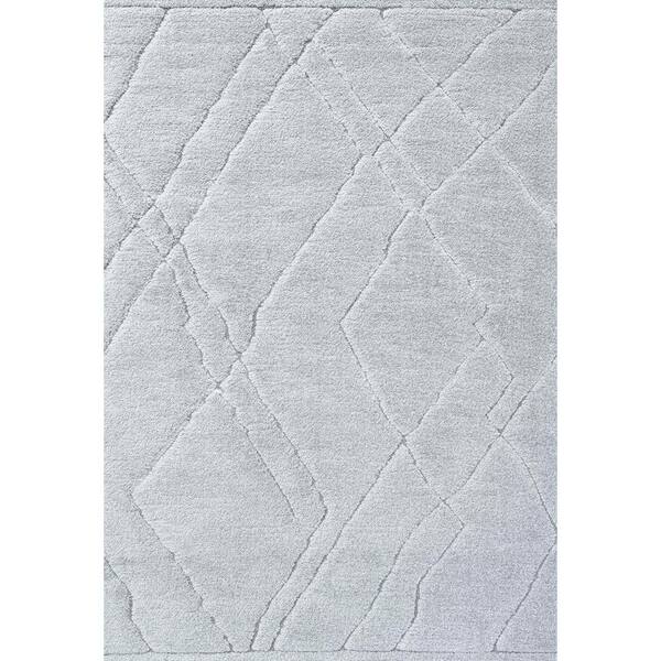 Dynamic Rugs Masai 2 ft. 7 in. X 5 ft. Grey Geometric Indoor Area Rug ...