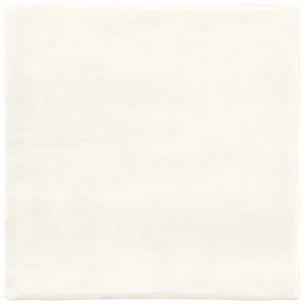 Daltile Artcrafted Coconut 4 in. x 4 in. Glossy Ceramic Wall Tile ...