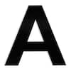 Barton 6 in. Black Stainless Steel Floating House Letter A 90126 - The ...