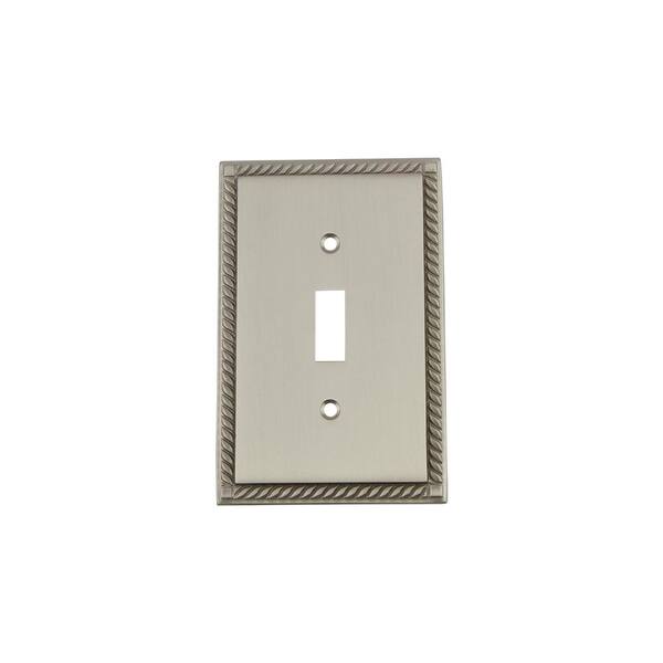 Nostalgic Warehouse Nickel 1-Gang Toggle Wall Plate (1-Pack) 720034 ...