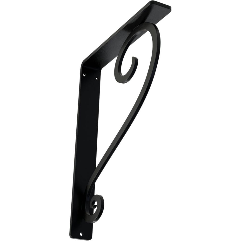 Ekena Millwork 1-1/2 in. x 10 in. x 7-1/2 in. Wrought Iron Single ...