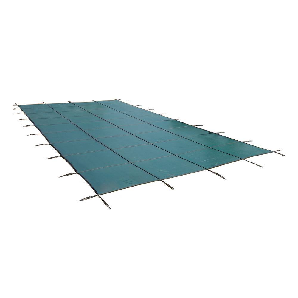 Blue Wave 20 Ft X 40 Ft Rectangular Green In Ground Safety Pool Cover