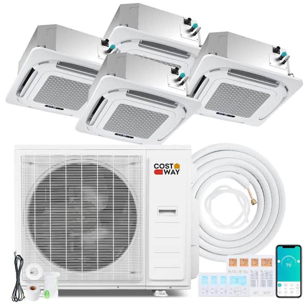 Costway X-Pro 35000 BTU 4 Zone 9K + 9K + 9K + 12K 2100 sq. ft. 3.25 Ton ...