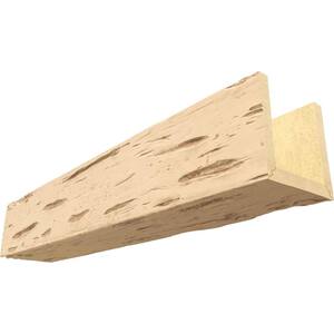 Ekena Millwork Endurathane 10 in. H x 4 in. W x 8 ft. L Pecky Cypress ...
