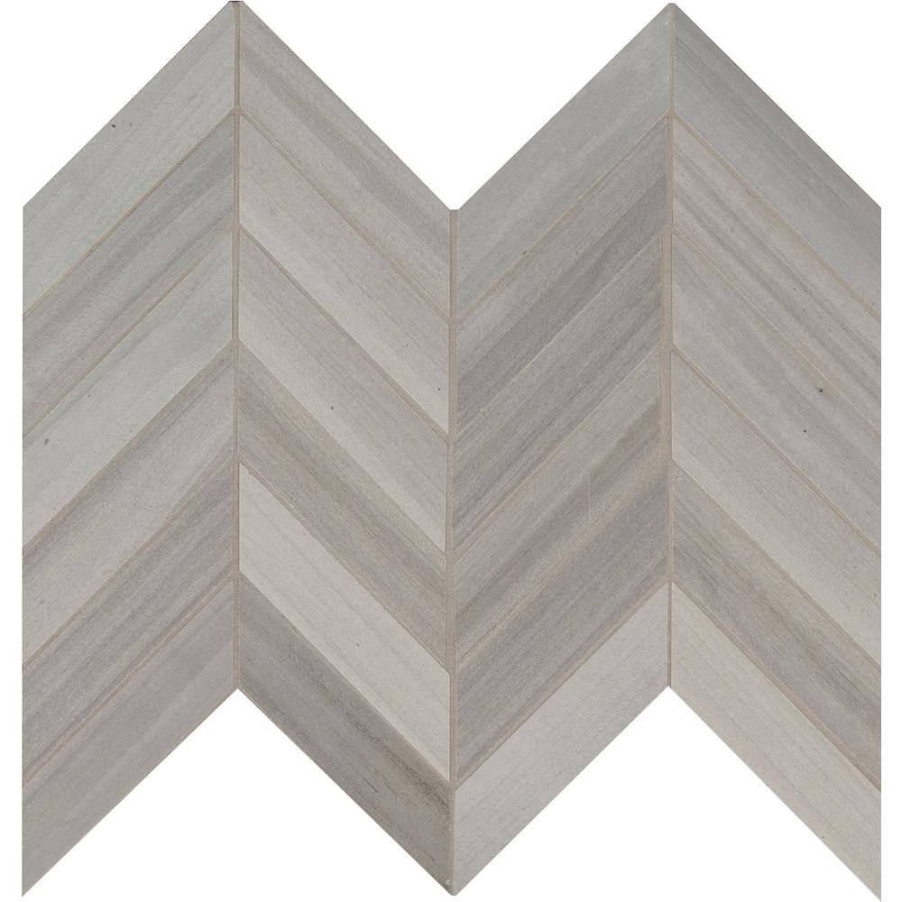 MSI Havenwood Platinum Chevron 12 in. x 15 in. x 0.31 in. Matte ...