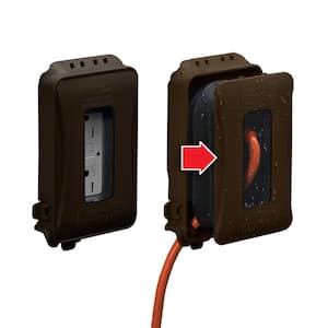 Intermatic 1-Gang Metal Extra-Duty In-Use Electrical Outlet Cover ...