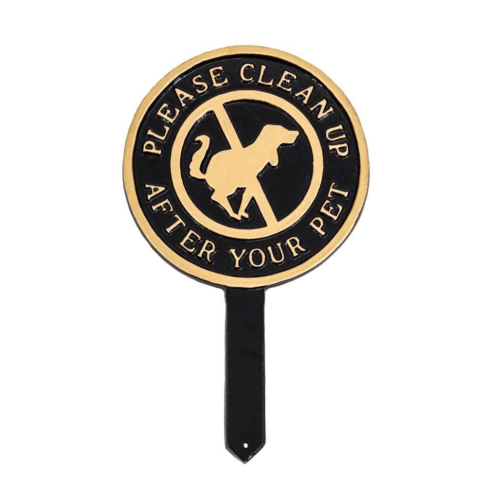 Montague Metal Products Please Clean Up After Your Pet Statement Plaque ...