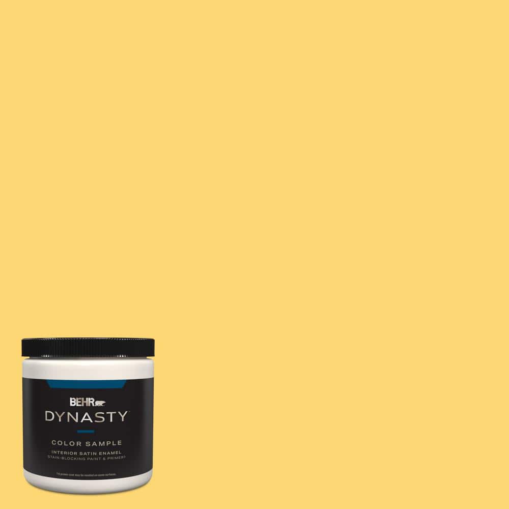 BEHR DYNASTY 8 oz. #PPU6-13 Hawaiian Pineapple Satin Enamel Stain ...
