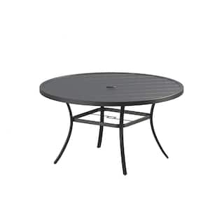 Sudzendf Round Metal Outdoor Dining Table, Patio Fashinable Dining ...