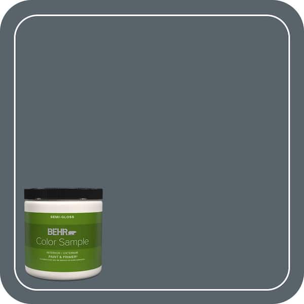 BEHR PREMIUM PLUS 8 oz. #N490-6 Calligraphy Semi-Gloss Interior ...