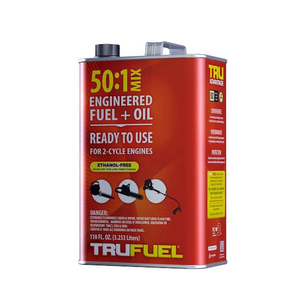 TruFuel 2-Cycle 50:1 Pre-Mixed Fuel and Oil 110 oz. (4-Pack) 6525606 ...