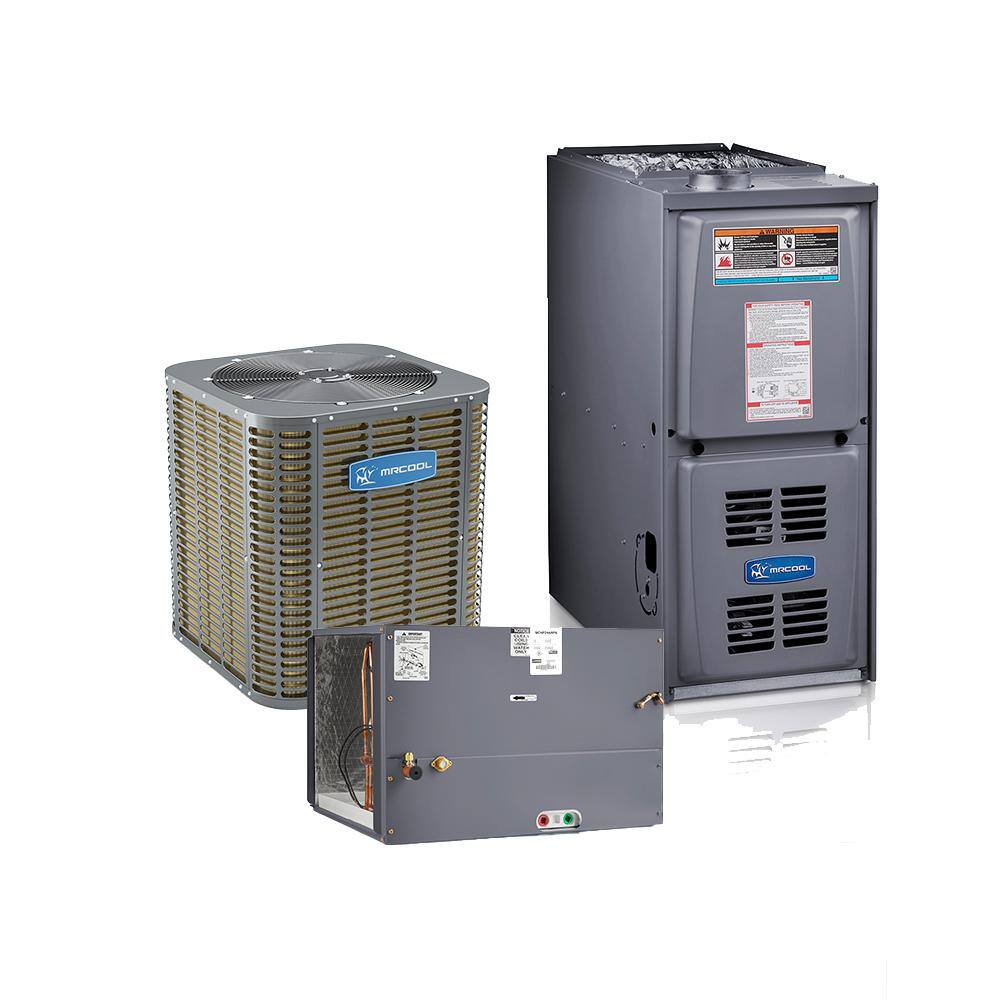 MRCOOL 3.5 Ton 14 SEER 42,000 BTU Horizontal Split System with 95% AFUE ...