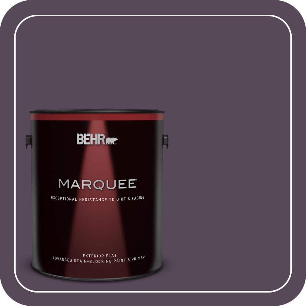 BEHR MARQUEE 1 gal. #M100-7 Deep Merlot Flat Exterior Paint & Primer ...