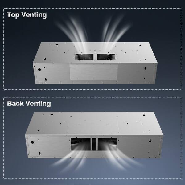 Rear exhaust range hood store