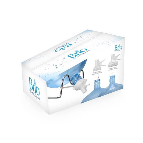 Brio 5 Gallon Water Bottle Storage Cooler Foldable Cradle Stand with 2 ...