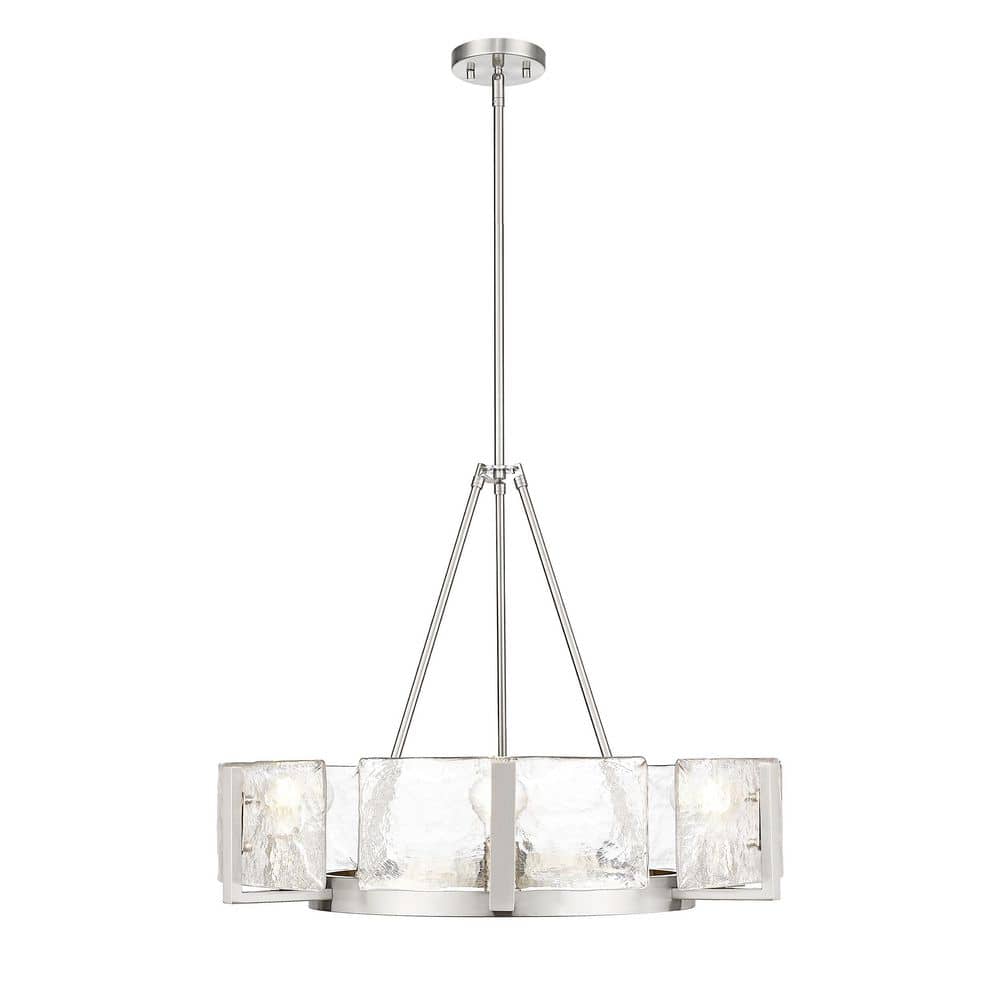 Golden Lighting Aenon 6 Light Pewter Chandelier for Bedroom, Foyer ...