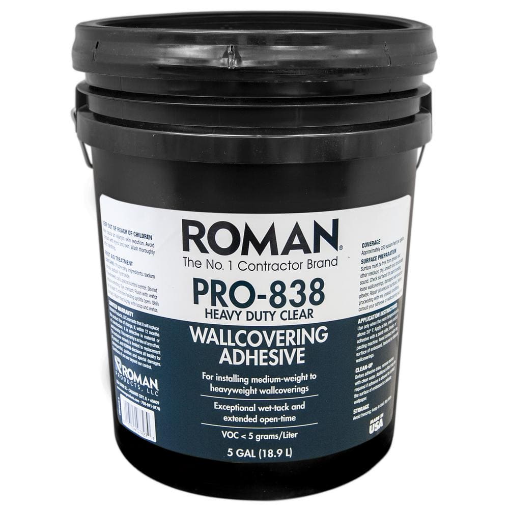 Roman PRO-838 5 gal. Clear Heavy Duty Adhesive 207827