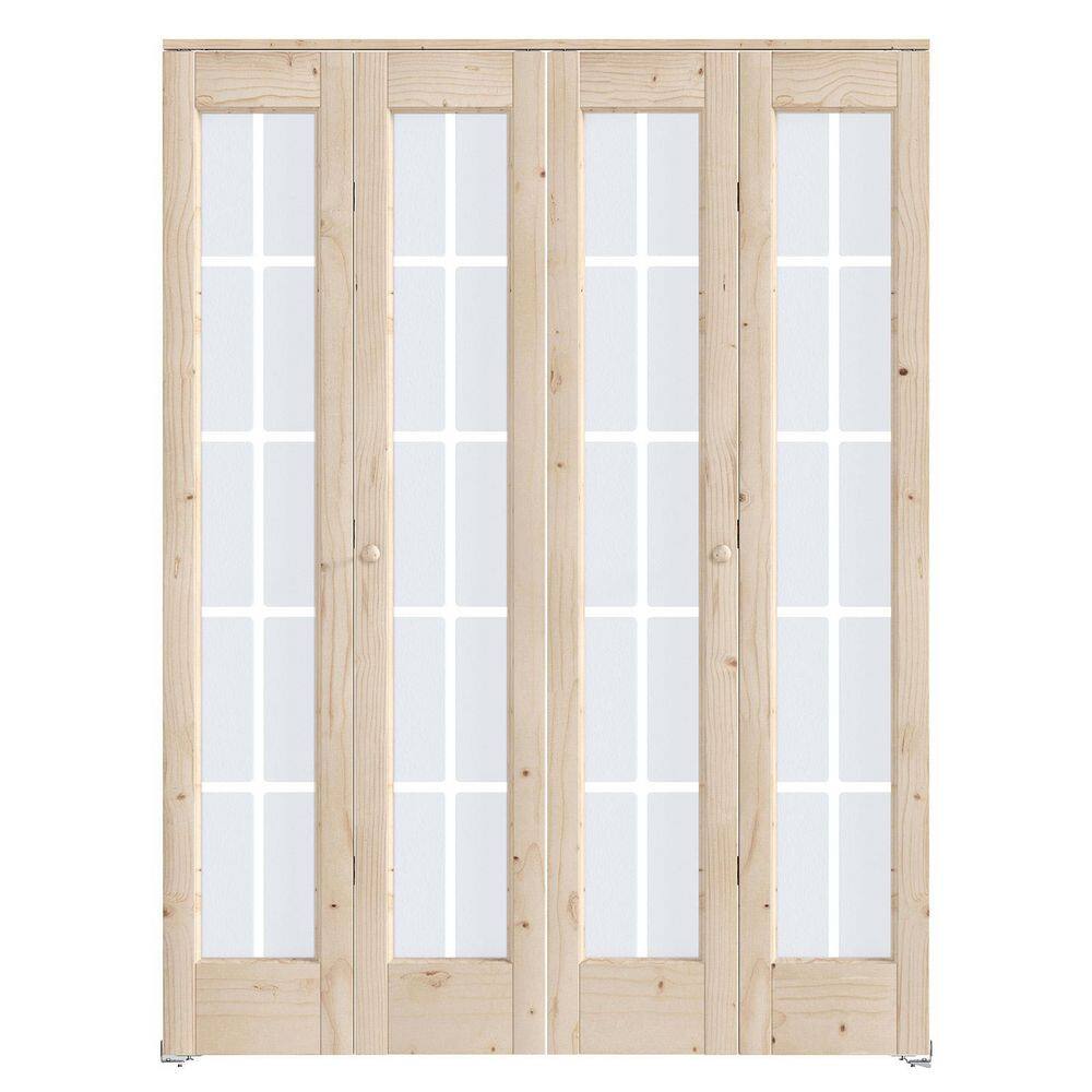 easelife 64 in. x 80 in. 3/4 Lite Frosted Glass Preassembled Solid Core ...