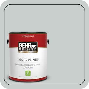 BEHR PREMIUM PLUS 8 oz. #720E-2 Light French Gray Eggshell Enamel ...