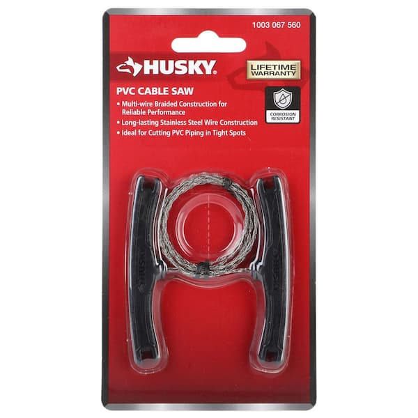 Husky PVC Cable Saw for 1/2 in. - 4 in. Pipes 80-517-111 - The Home Depot